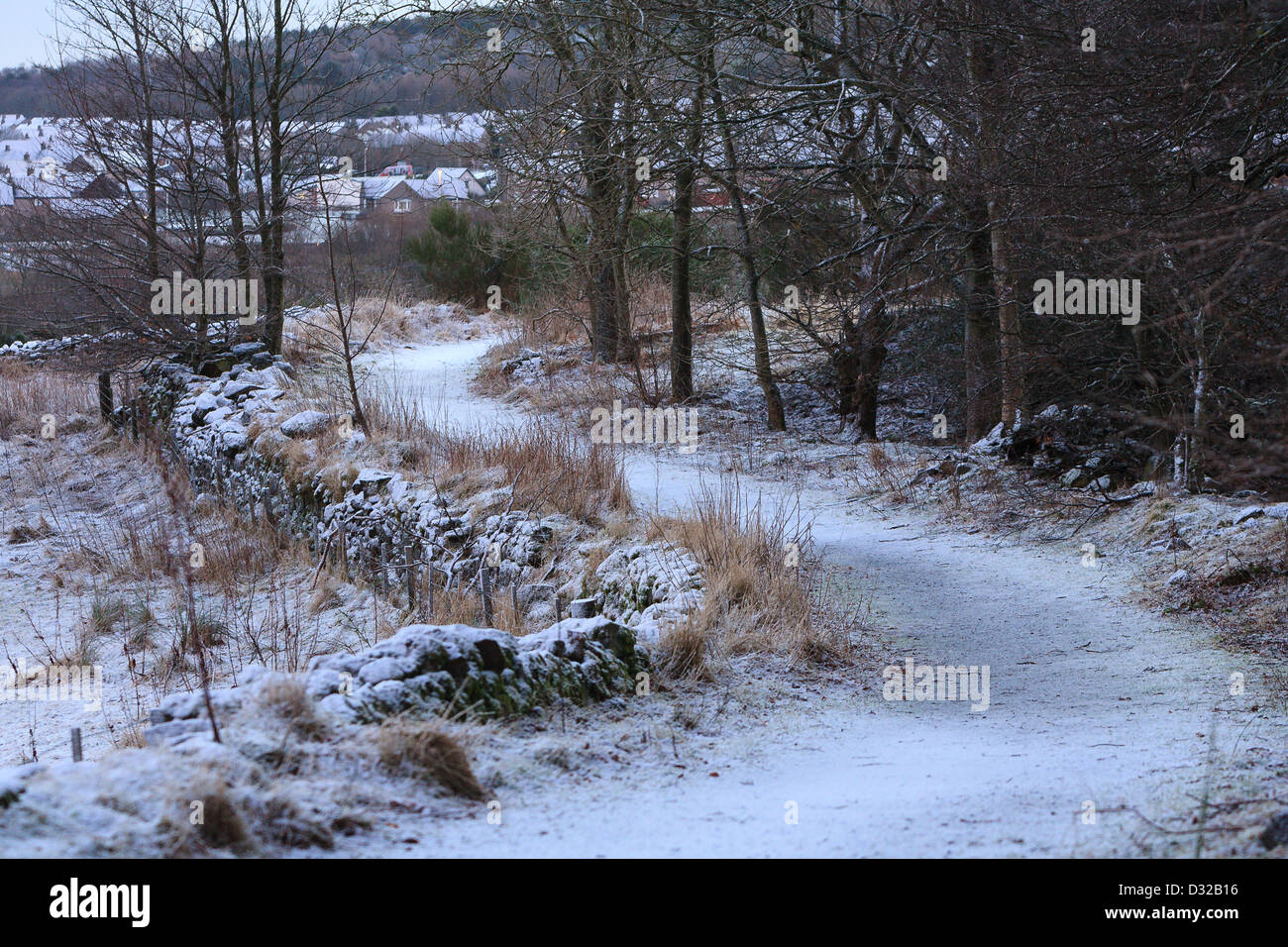 Icy winter conditions in Aberdeen, Scotland Stock Photo - Alamy