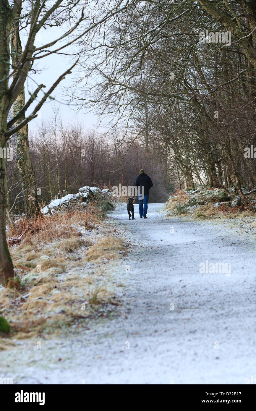 Icy winter conditions in Aberdeen, Scotland Stock Photo - Alamy