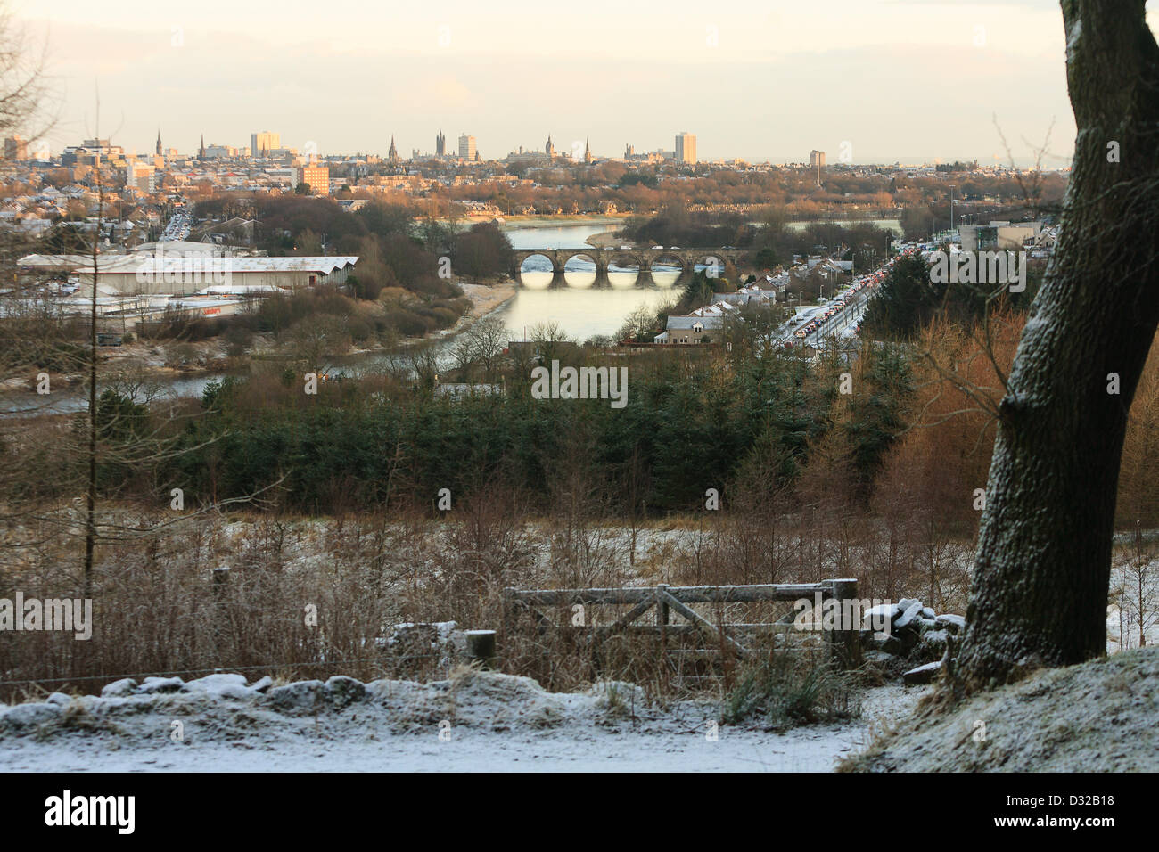 Icy winter conditions in Aberdeen, Scotland Stock Photo - Alamy