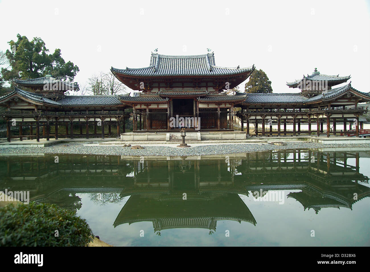 Phoenix Hall, located in the Byodo-in temple in Uji, Kyoto Prefecture ...