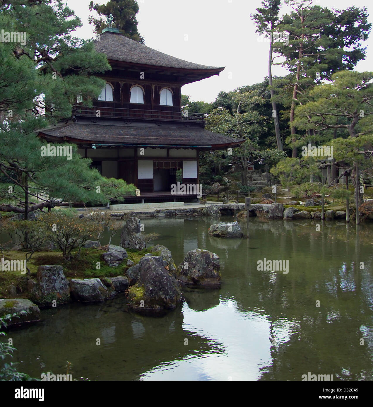 The Kannon-den, also known as Ginkaku, is the main hall at the ...