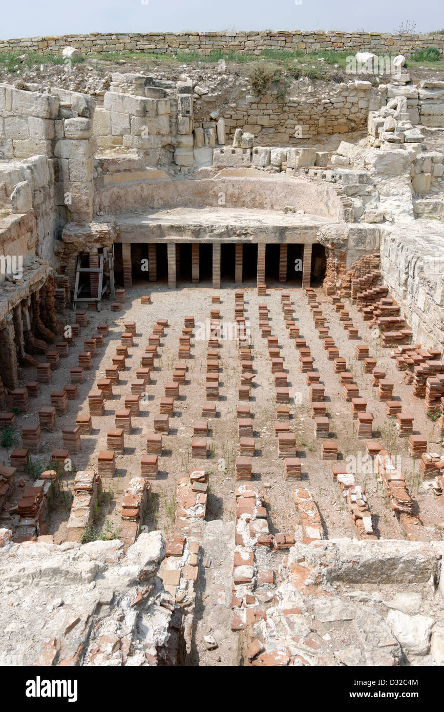 Ancient Public Roman Baths at ancient Kourion a Greco-Roman ...
