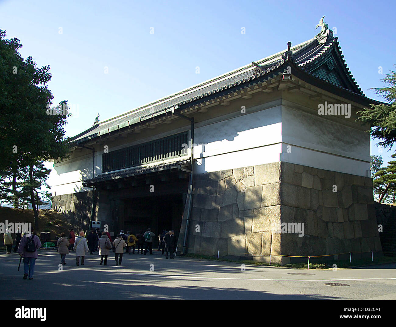 The Kikyo Gate of Edo Castle, now part of the Kokyo Imperial Palace in ...