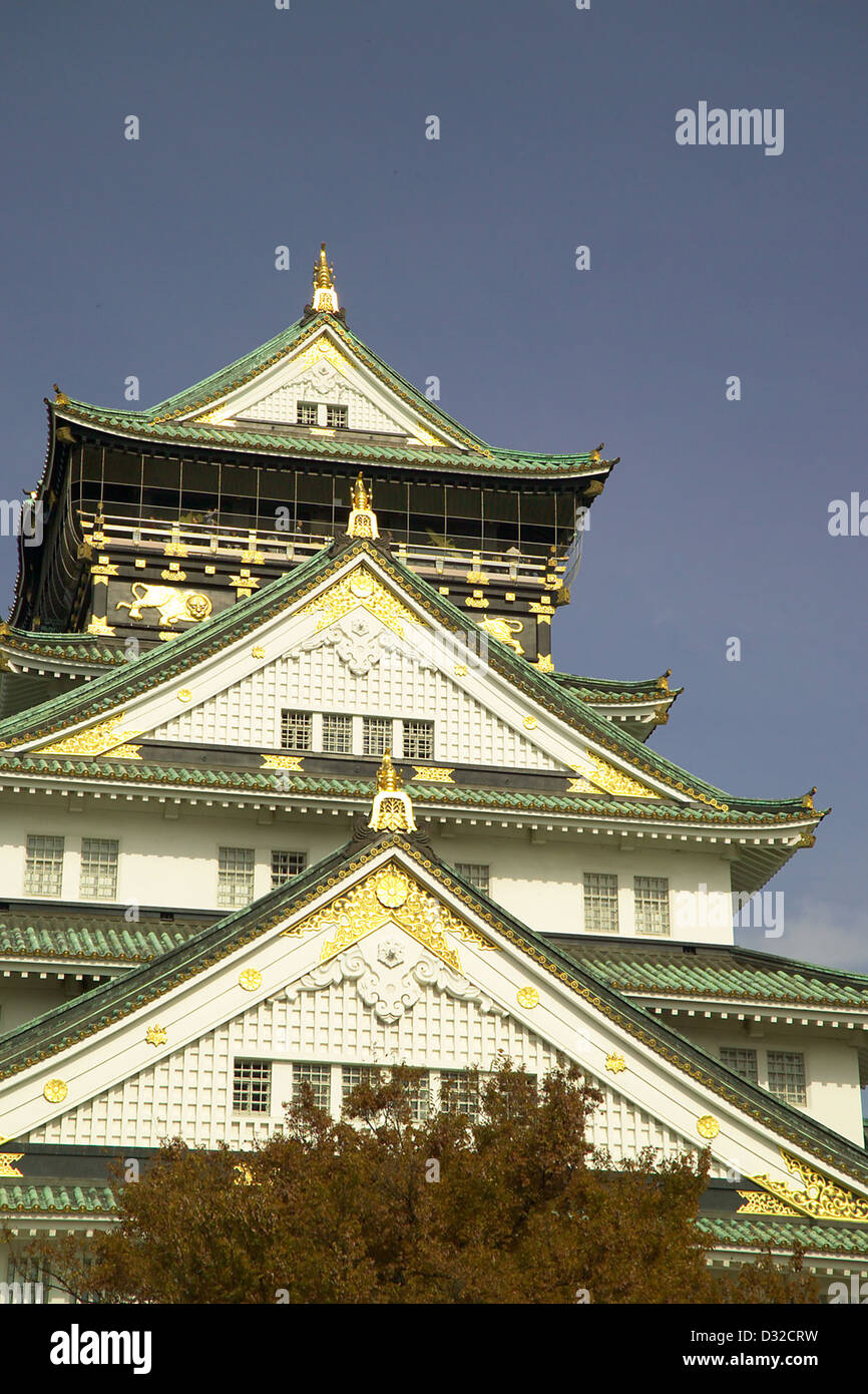 Osaka Castle, located in Osaka, Japan, is a historic castle known for ...