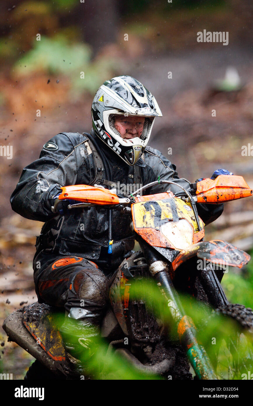 Motorcycle off road enduro rider Stock Photo - Alamy