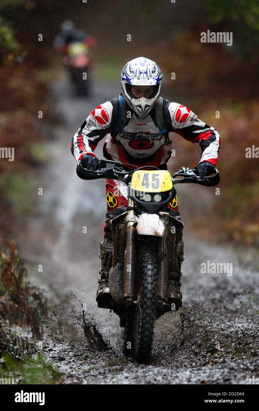Motorcycle off road enduro rider Stock Photo - Alamy