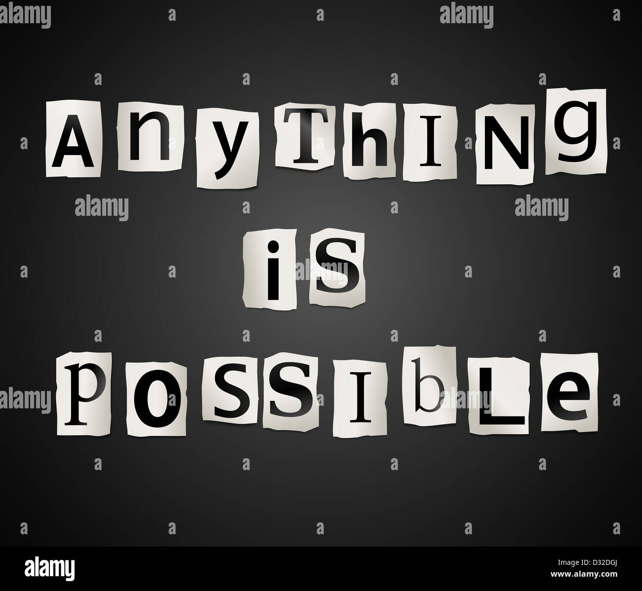 Anything is possible concept Stock Photo - Alamy
