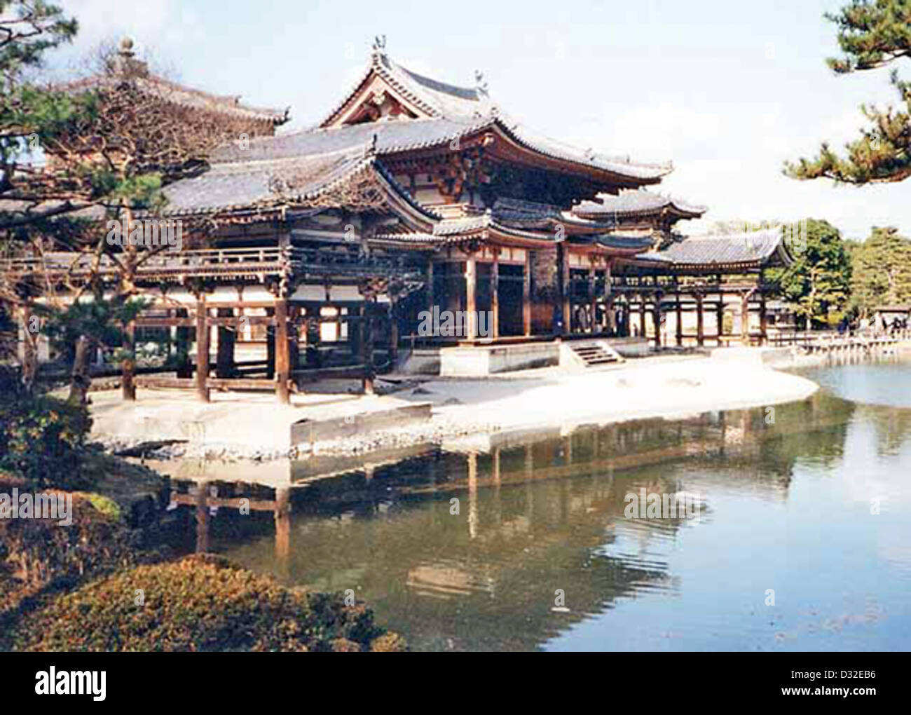 The Byodoin Buddhist Temple in Uji, Kyoto Prefecture, Japan, is home to ...