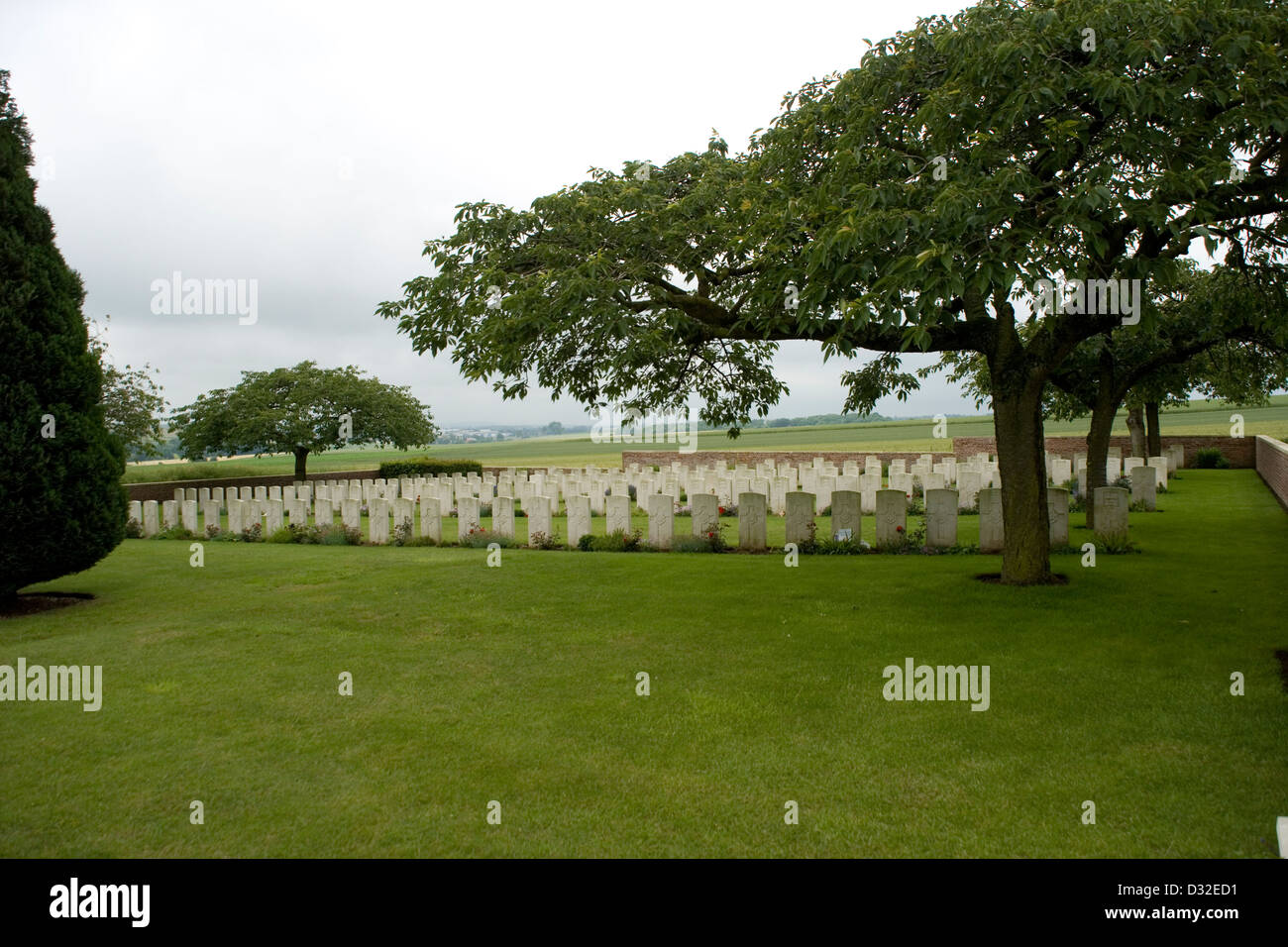 Fricourt New Military British cemetery on the Somme containing 210 ...
