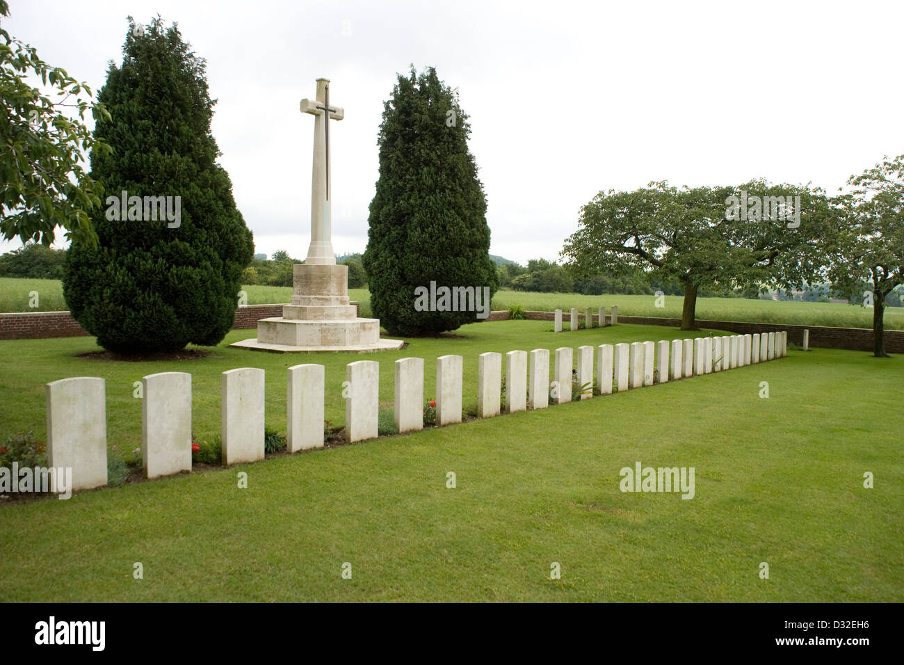 Fricourt New Military British cemetery on the Somme containing 210 ...