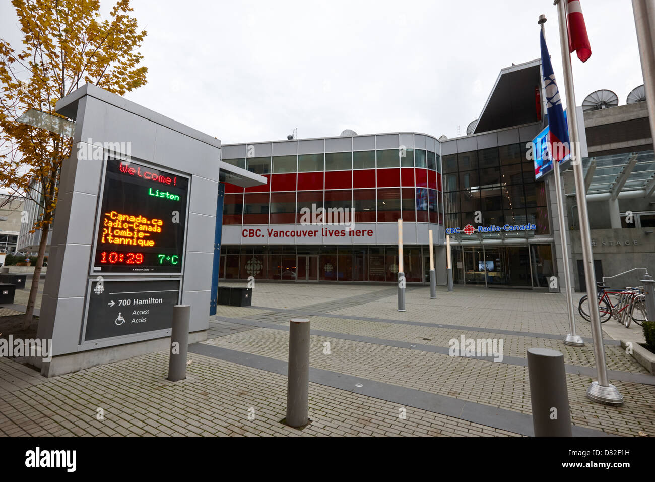cbc regional broadcast centre radio canada Vancouver BC Canada Stock ...
