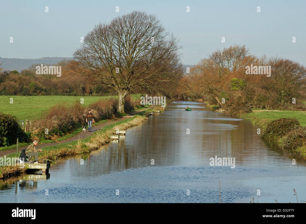 Chichester Ship Canal from Hunston Bridge West Sussex December Stock ...