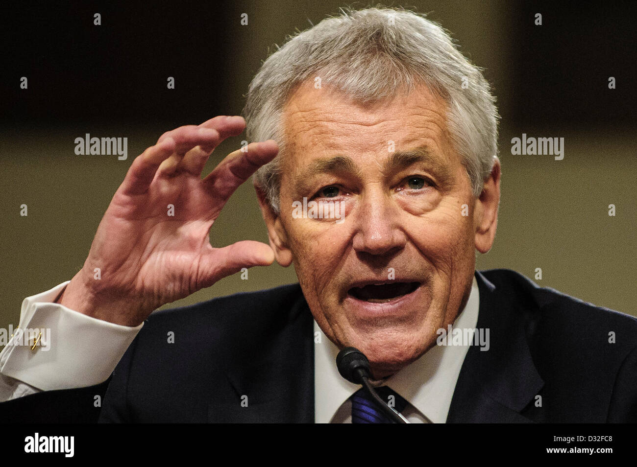 Former Secretary Of Defense Chuck Hagel High Resolution Stock ...