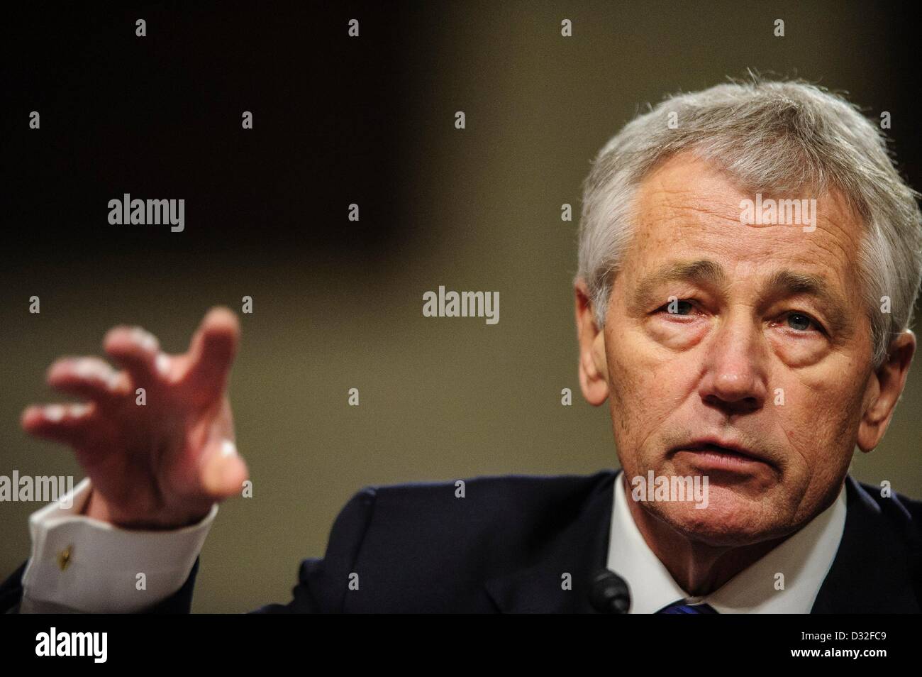 Former Secretary Of Defense Chuck Hagel High Resolution Stock ...