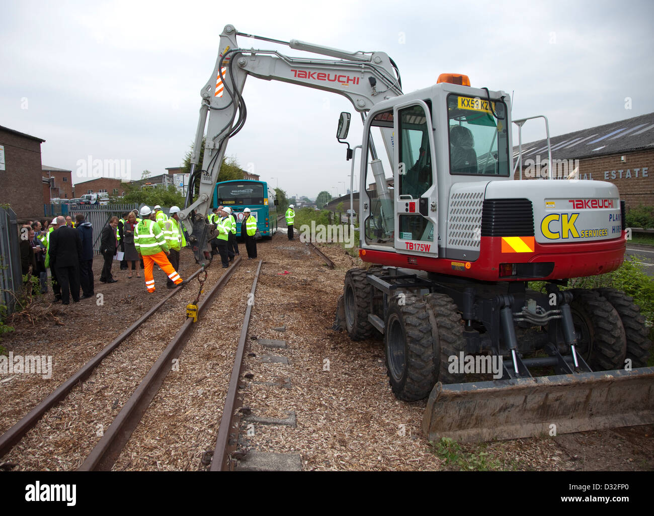 The opening ceremony of Luton busway UK Stock Photo - Alamy