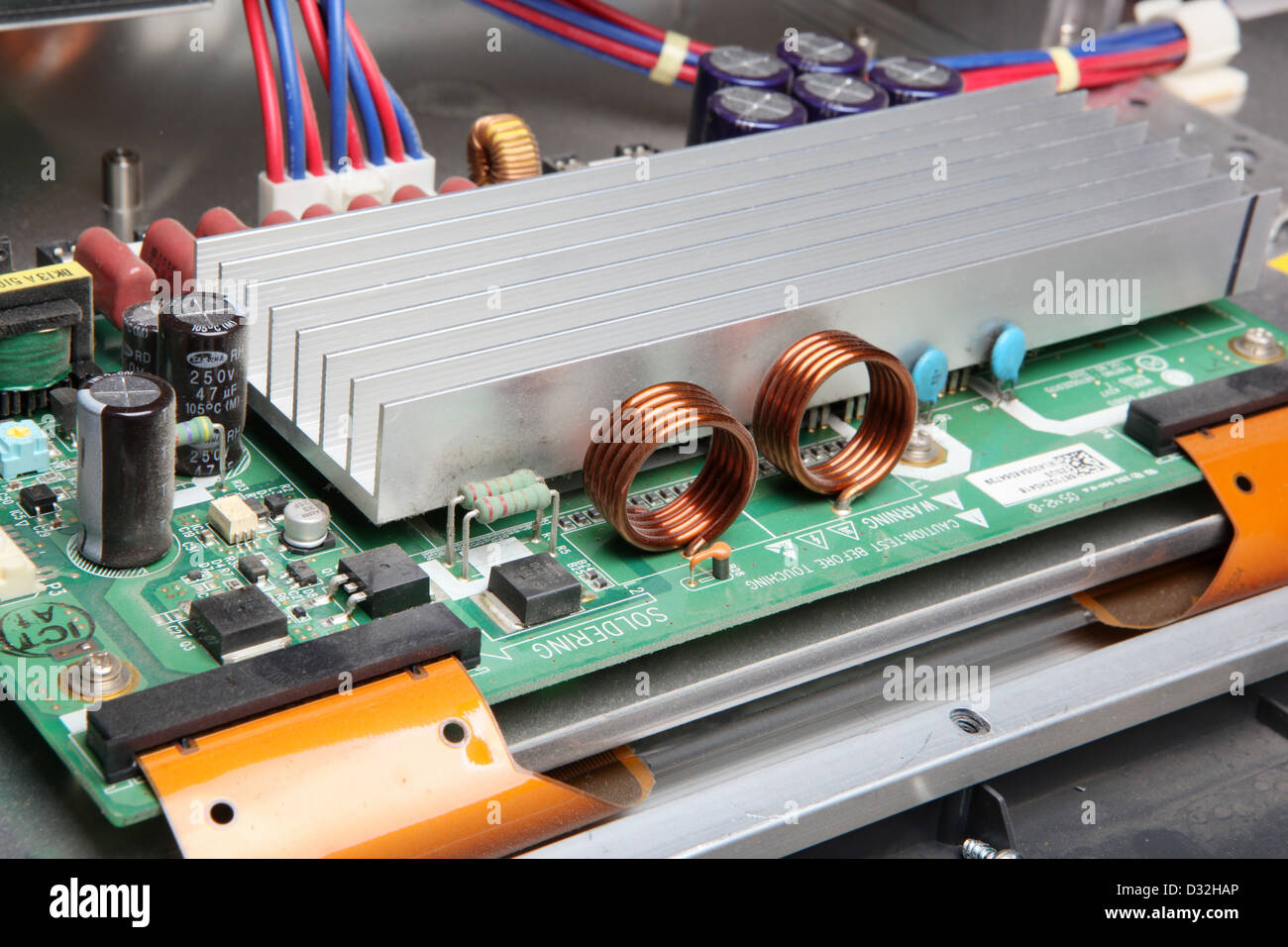 circuit board from the computer closeup Stock Photo - Alamy