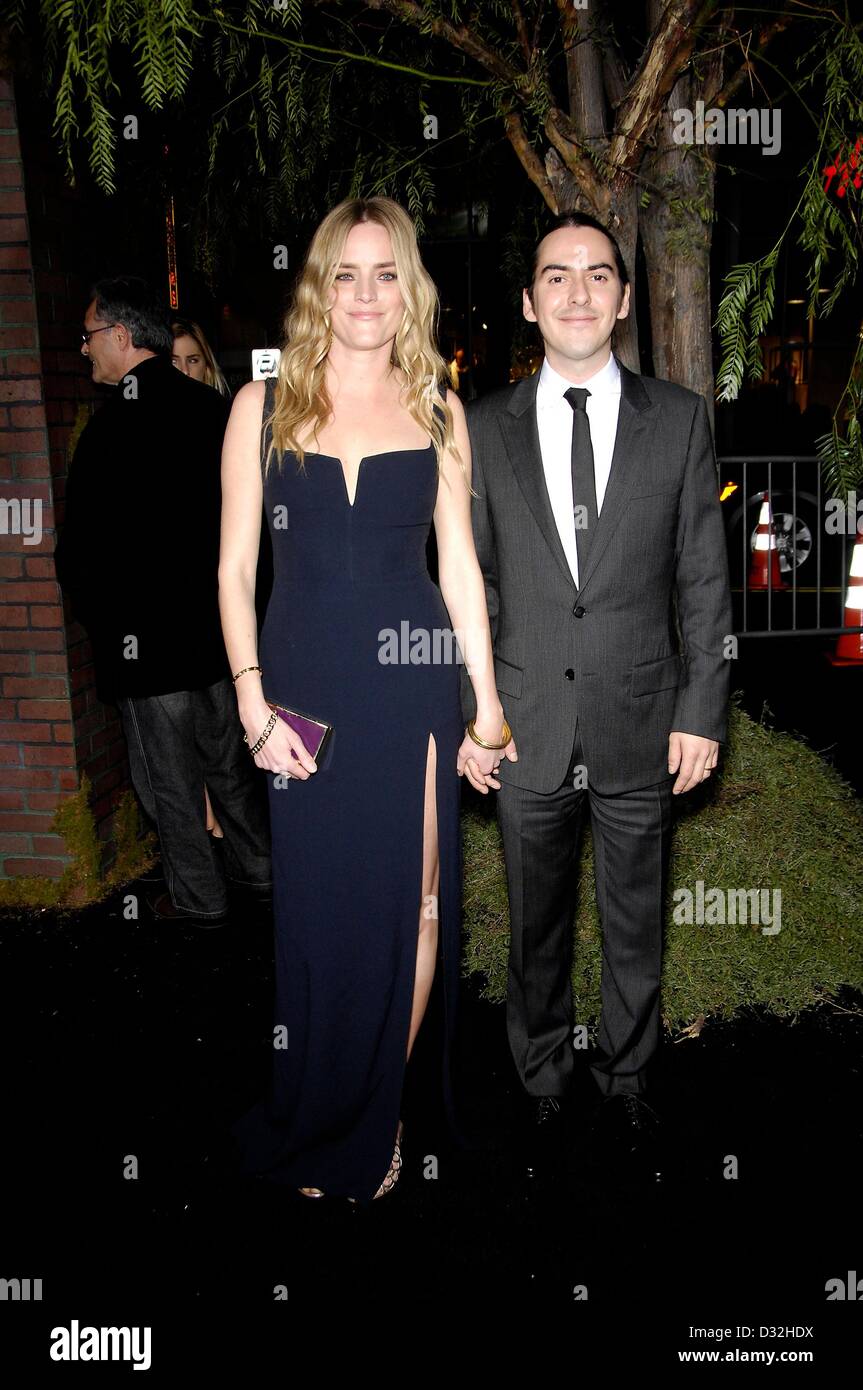 Los Angeles, USA. 6th February 2013. Sola Harrison, Dhani Harrison at ...