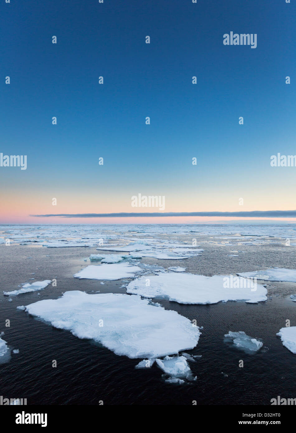 Pancake Ice-North Atlantic Ocean Packed ice-Sailing between Svalbard ...