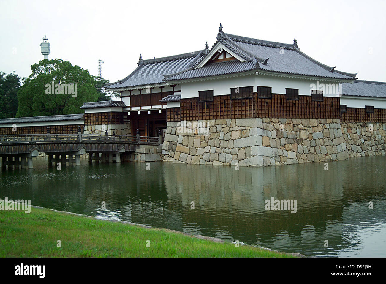 Hiroshima Castle, a historic Japanese castle located in the center of ...