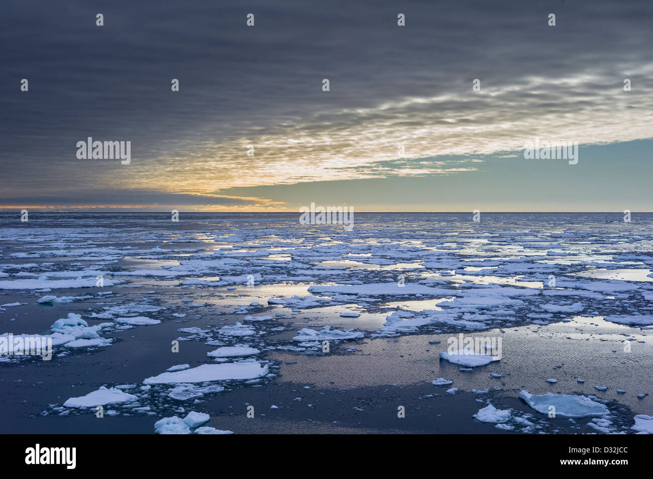 Pancake Ice-North Atlantic Ocean Packed ice-Sailing between Svalbard ...