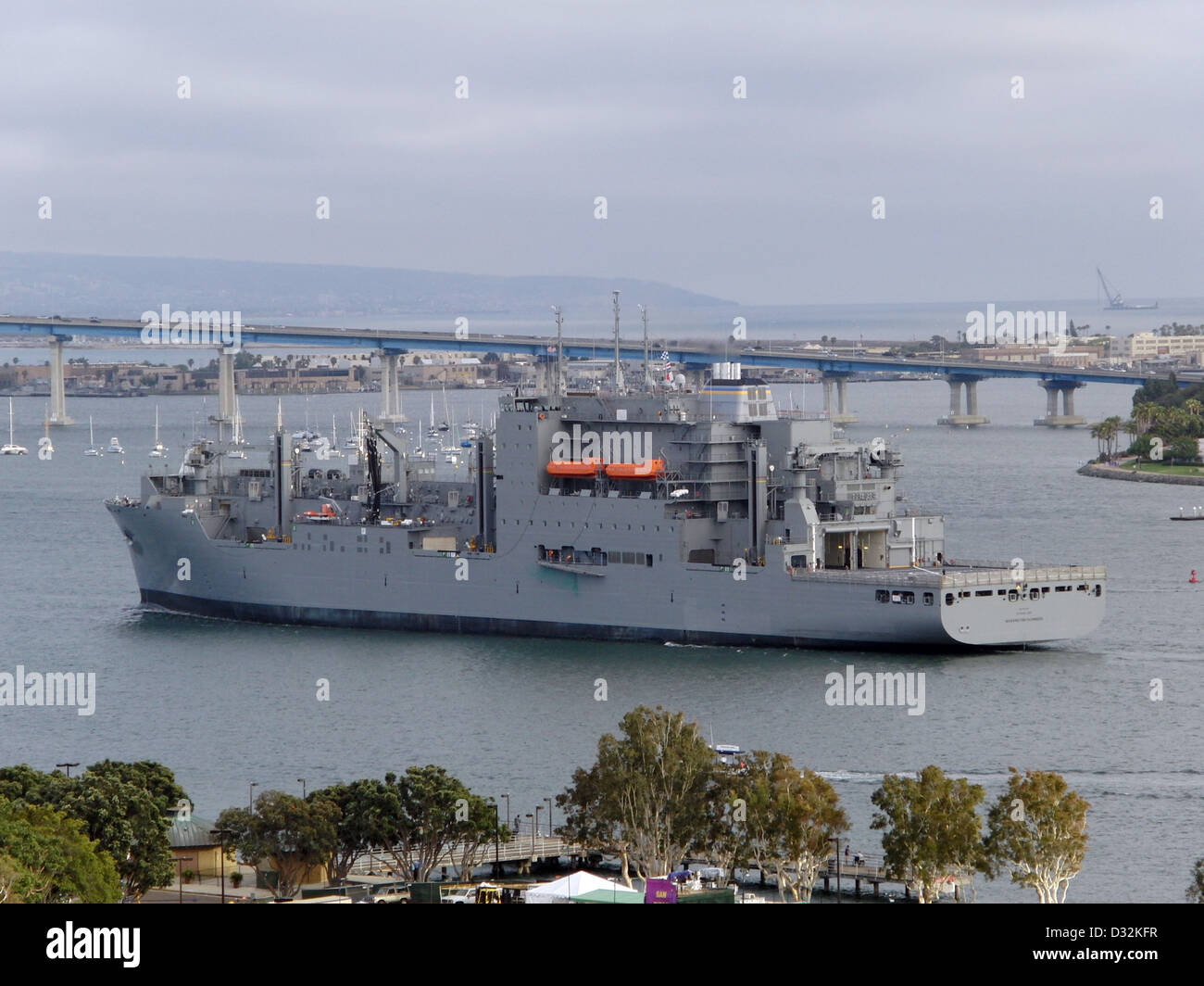 The USNS Washington Chambers, a Military Sealift Command dry cargo and ...