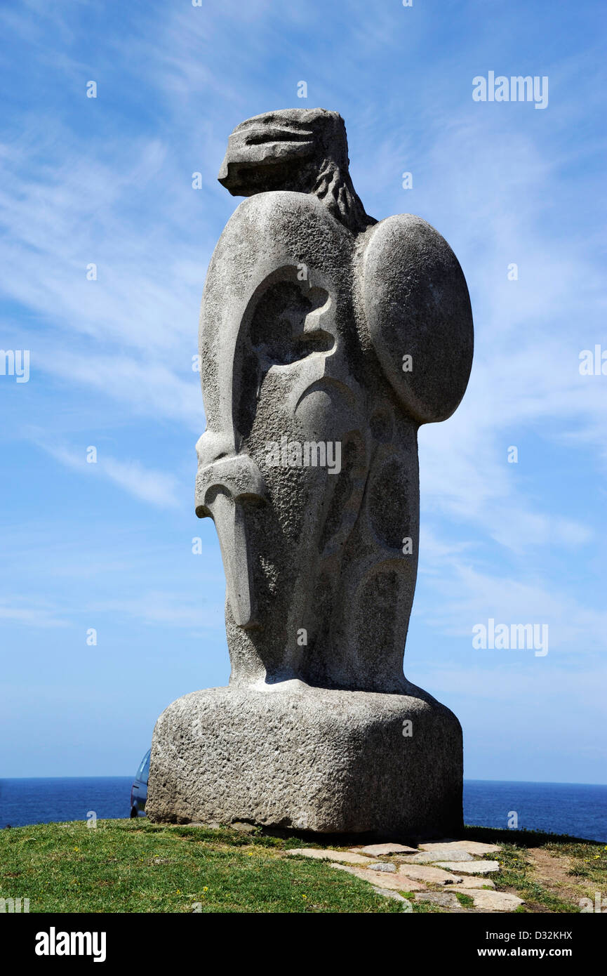 Breogan celt king statue near tower of hercules hi-res stock ...