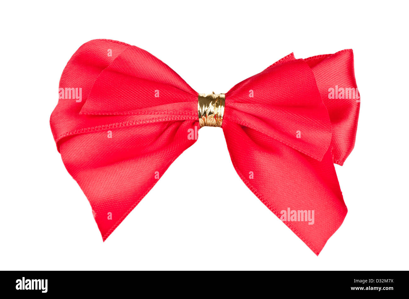 Red bow isolated on white background Stock Photo - Alamy