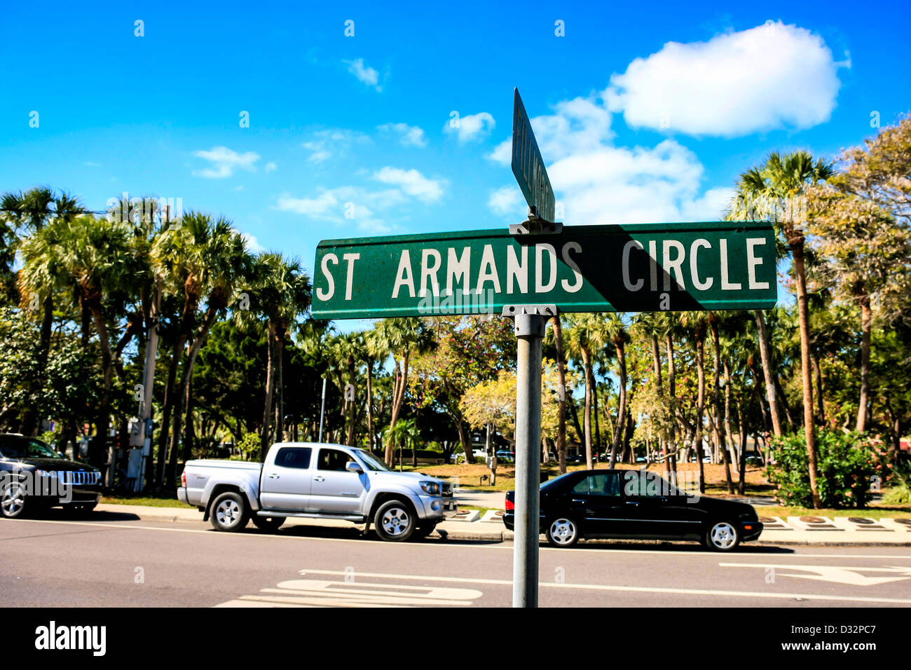 St Armands Circle Signpost Sarasota, Florida Stock Photo - Alamy