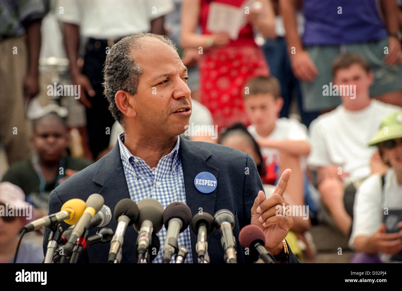 Washington Mayor Anthony Williams speaks to the crowd at a civil rights ...