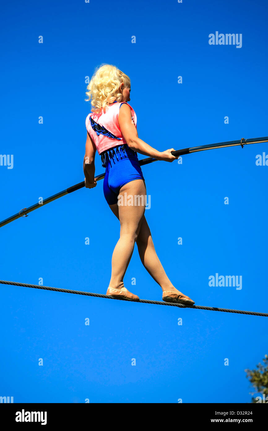 High wire circus hi-res stock photography and images - Alamy