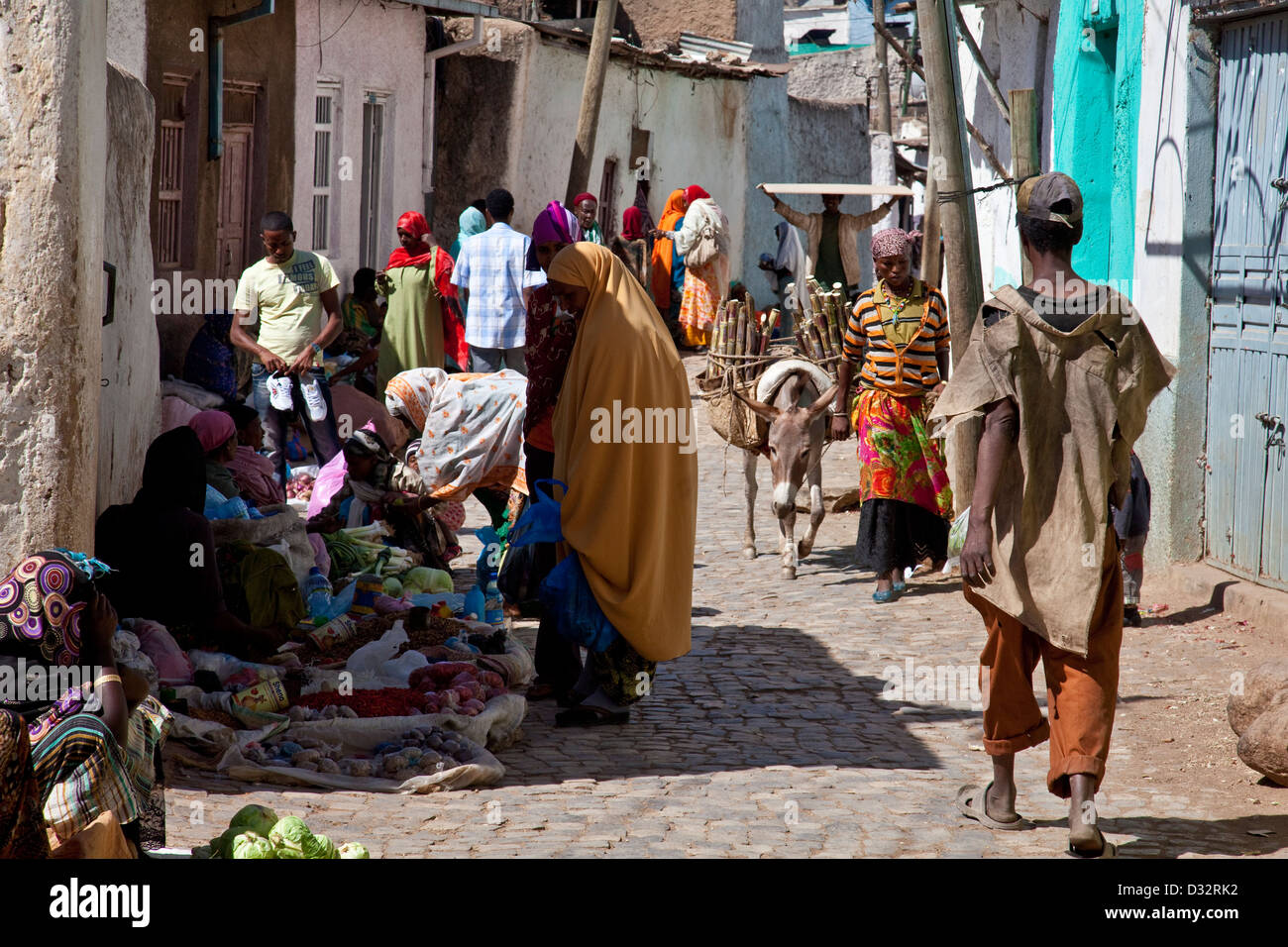 Harar harrar harer harrer ethiopia street hi-res stock photography and ...