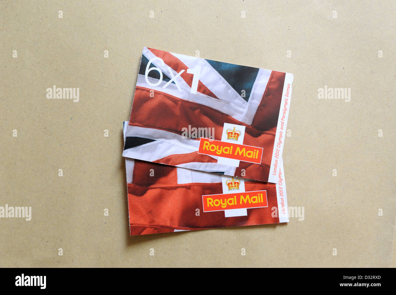 1st class union jack british postage stamps Stock Photo - Alamy