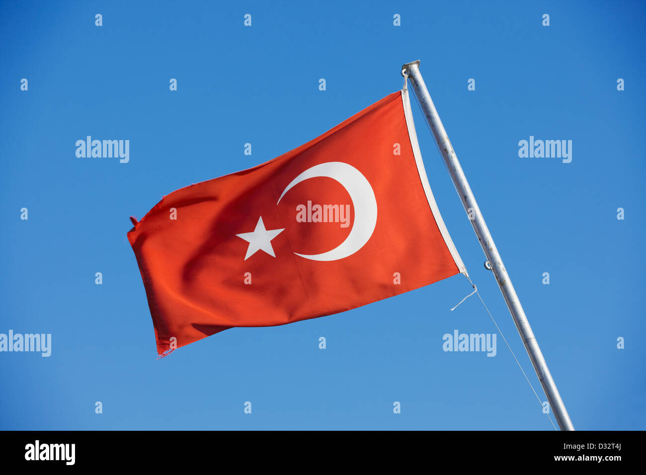 Turkish National Flag Stock Photo - Alamy