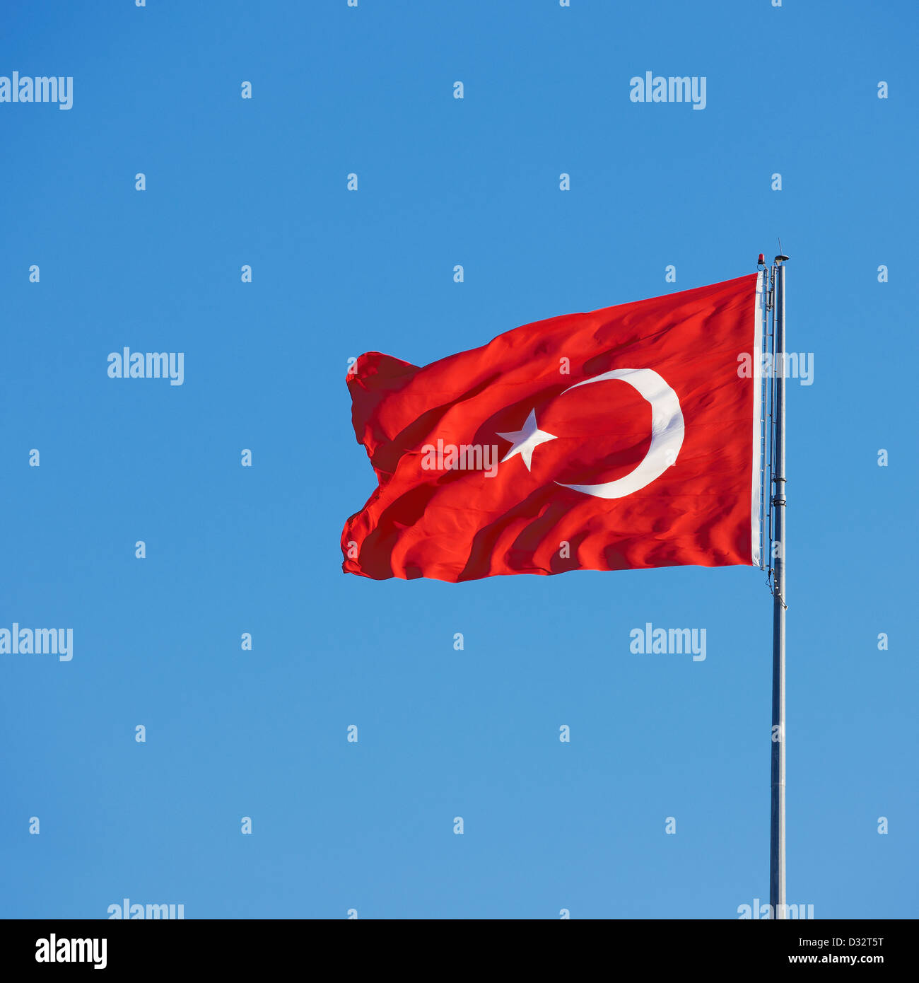 Turkish National Flag Stock Photo - Alamy