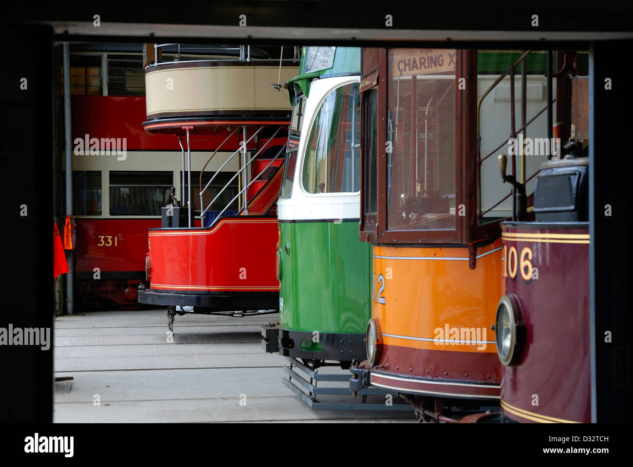 crich tramway museum derbyshire england uk Stock Photo - Alamy