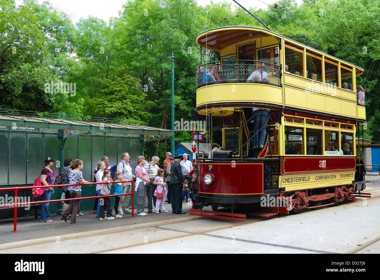 Crich tramway museum derbyshire england uk Stock Photo - Alamy
