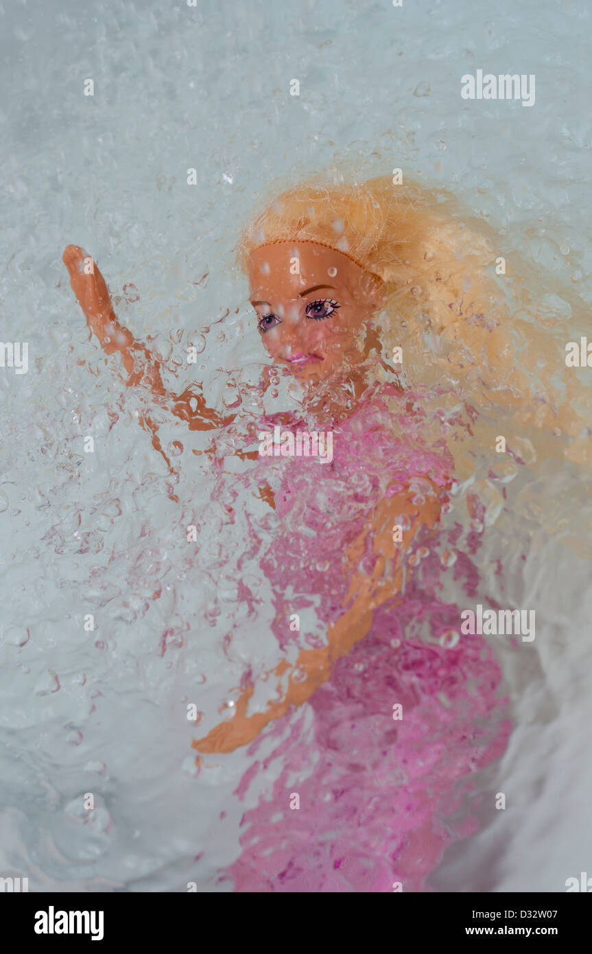 Barbie in water drowning Stock Photo - Alamy