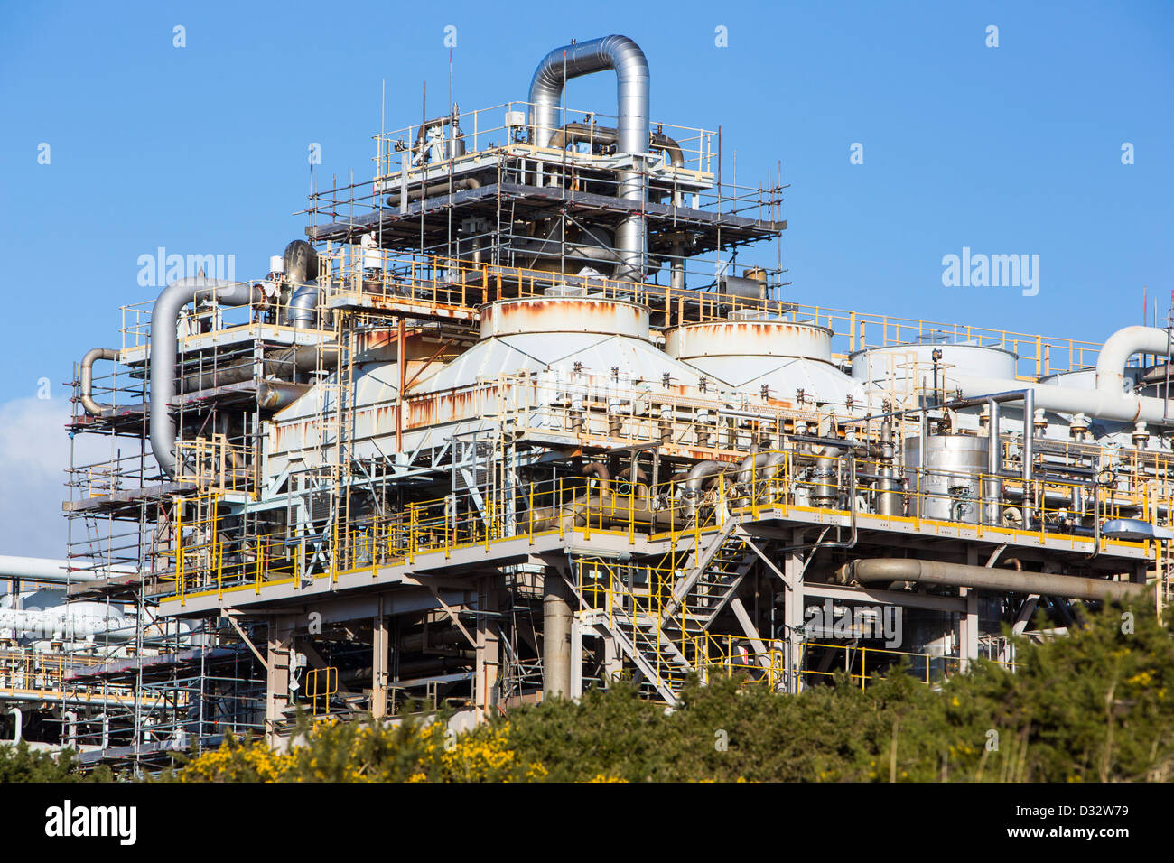 The Rampside gas terminal in Barrow in Furness, Cumbria, UK, which ...
