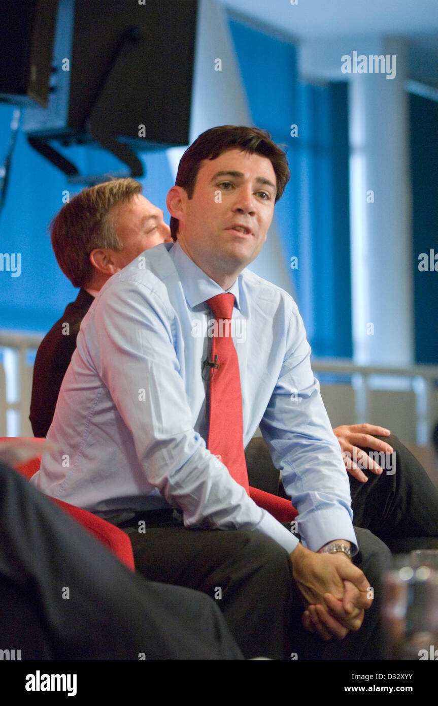 Andy Burnham at the Labour Party Leadership Hustings at the Millennium ...
