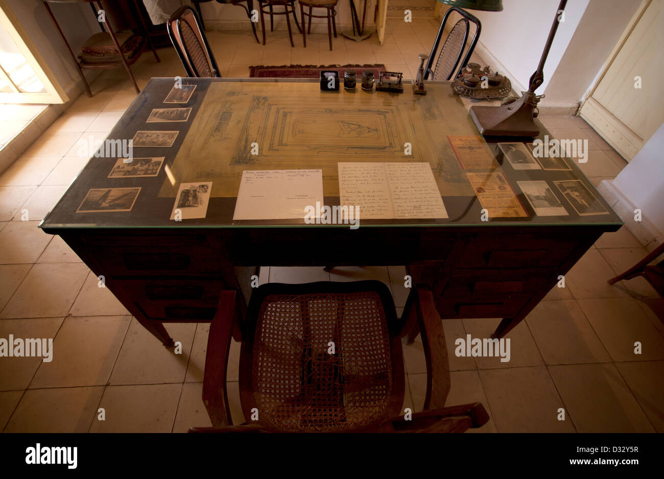 At the desk in his study hi-res stock photography and images - Alamy