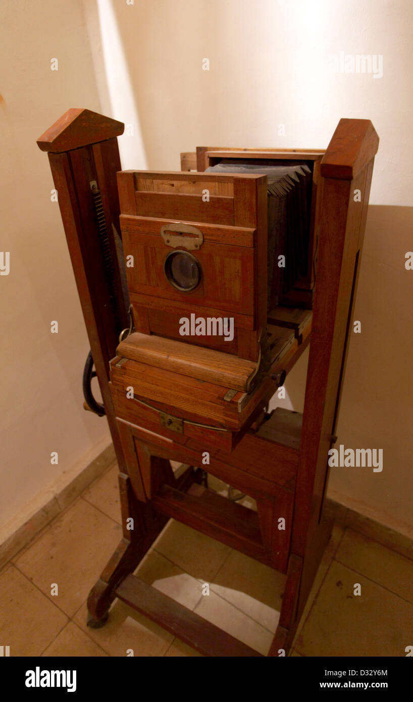 Howard Carter's camera at the Howard Carter House Museum in Luxor Egypt ...