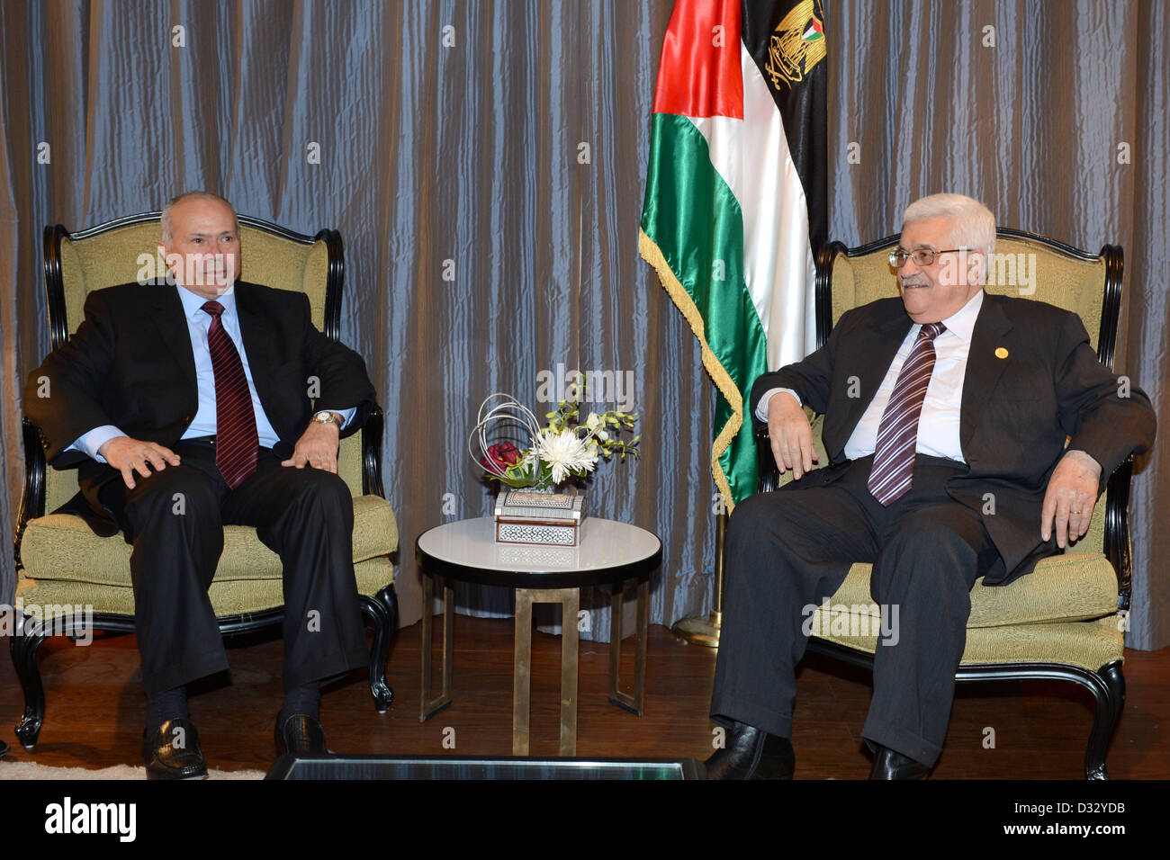 Feb. 7, 2013 - Cairo, Cairo, Egypt - Palestinian President Mahmoud ...