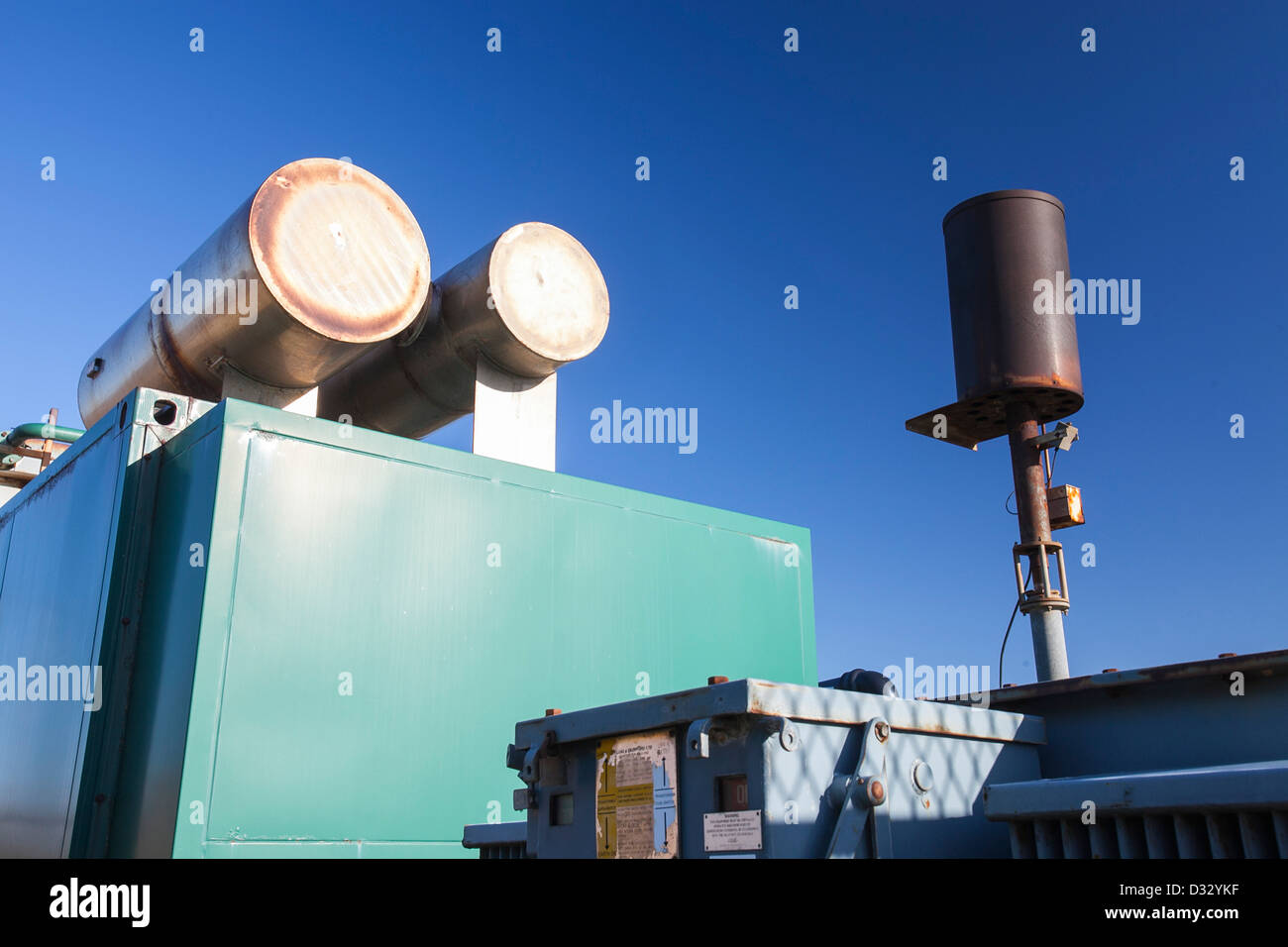 A Methane biogas generator producing green electricity, from biogas ...