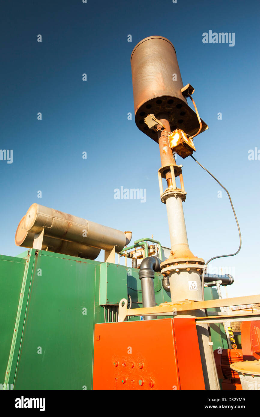 A Methane biogas generator producing green electricity, from biogas ...