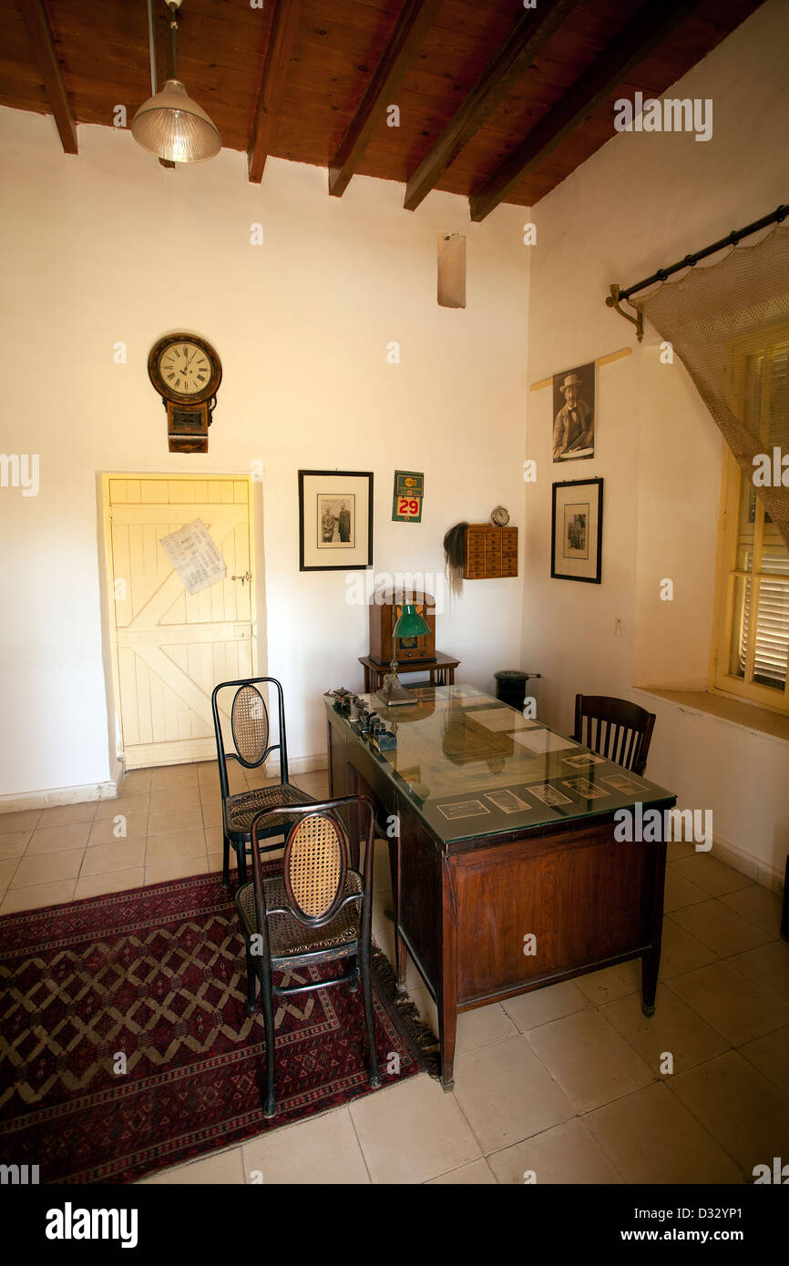 Howard Carter's study at the Howard Carter House Museum in Luxor Egypt ...