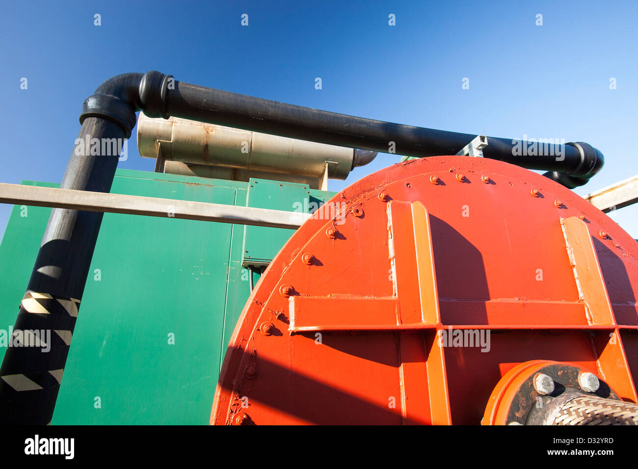 A Methane biogas generator producing green electricity, from biogas ...