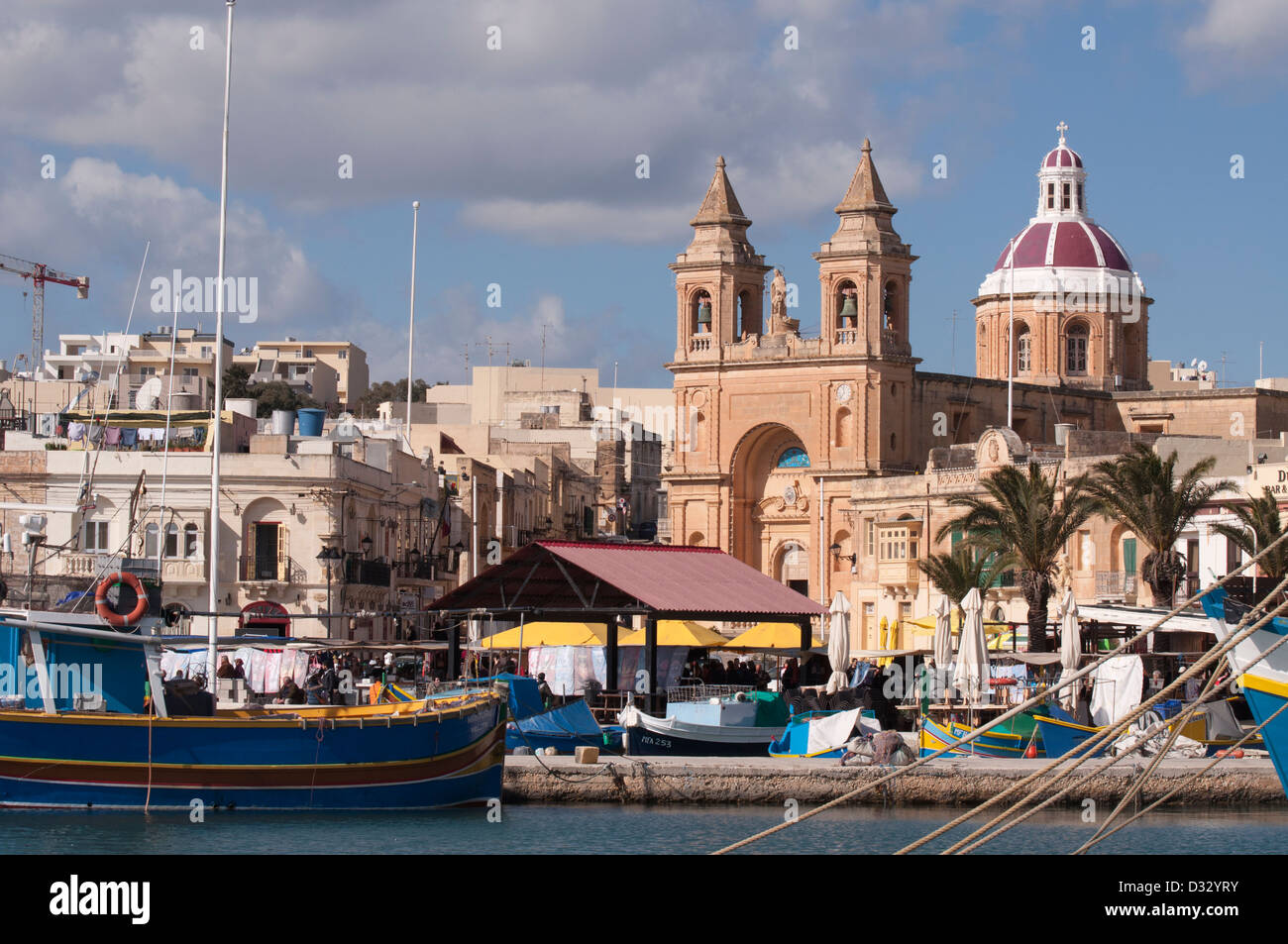 Luzzu, Maltese fishing boat, multi coloured, harbour, fishing boat ...