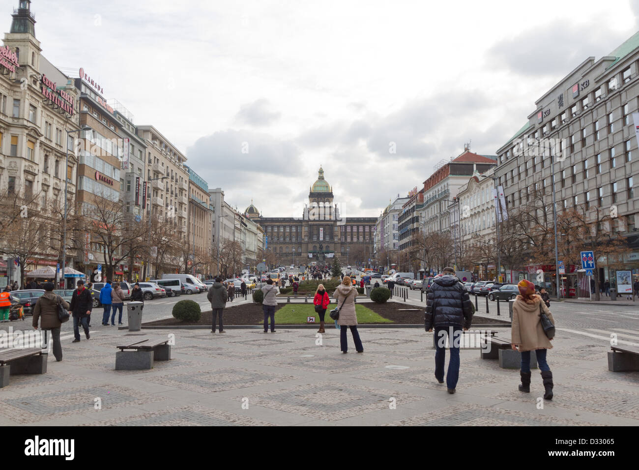 Wenceslas square in prague hi-res stock photography and images - Alamy