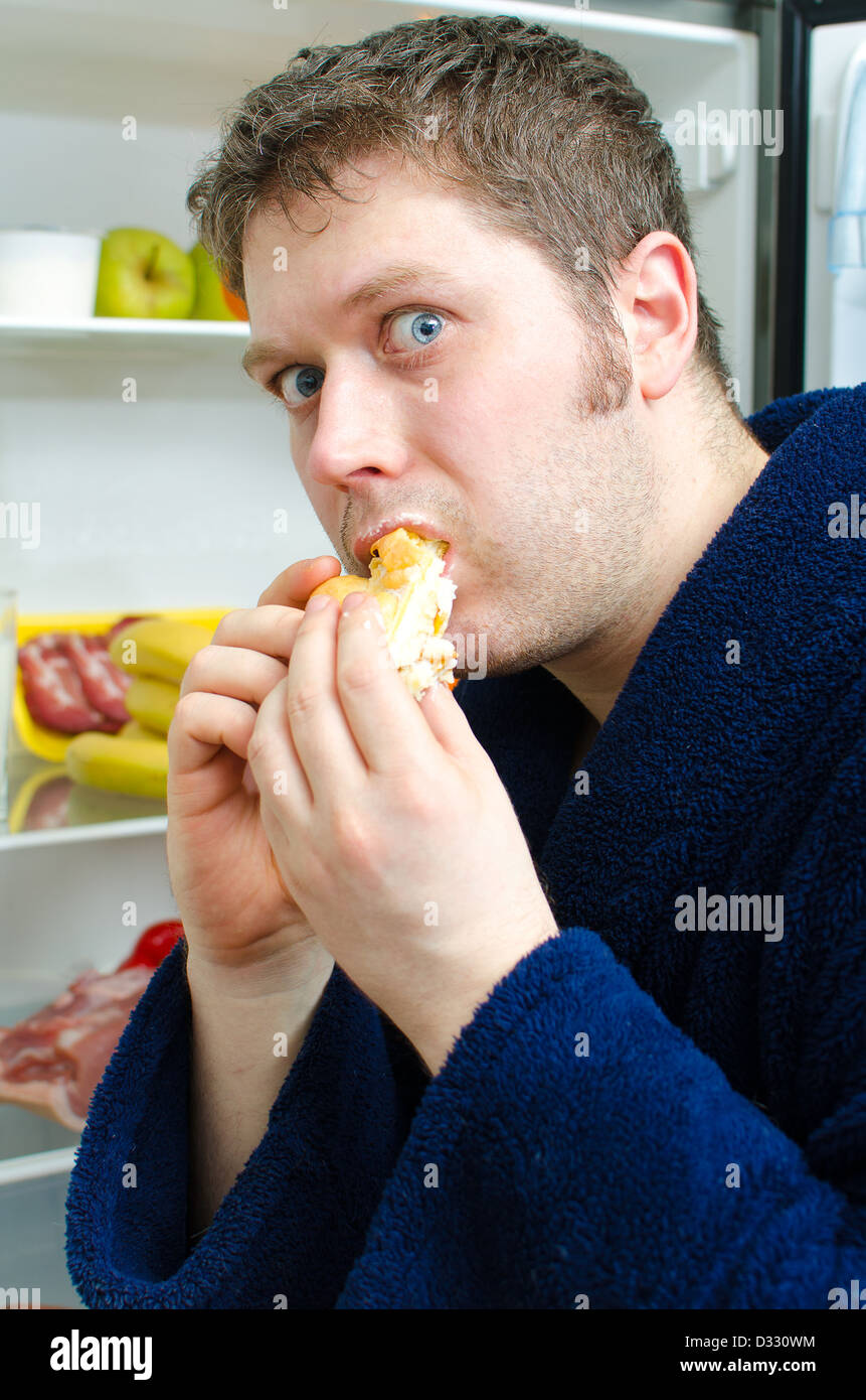 Fat eating fridge hi-res stock photography and images - Alamy