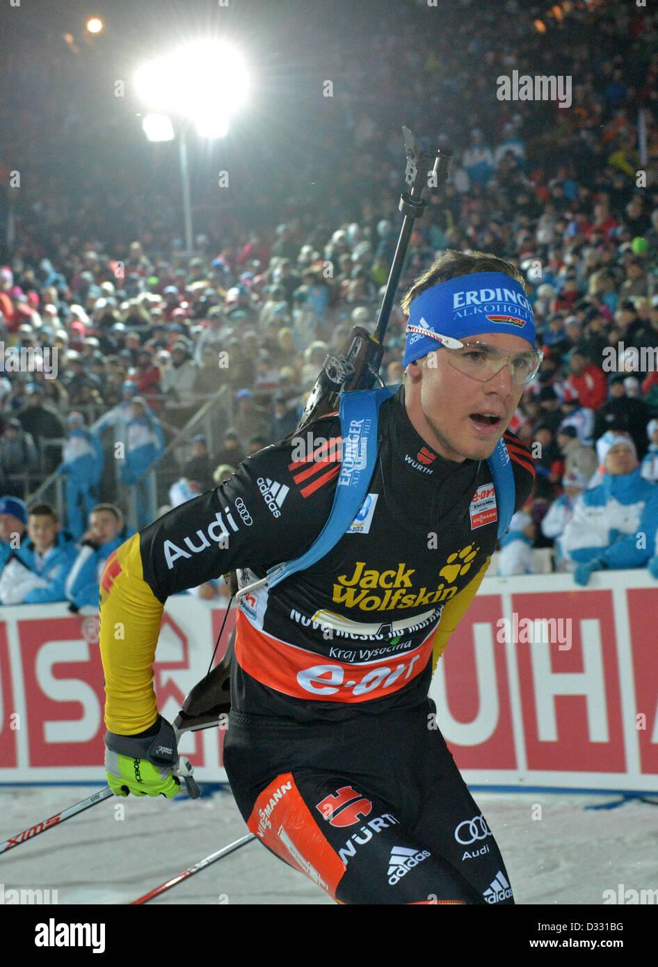 Nove Mesto, Czech Republic. 7th February 2013. Simon Schempp of Germany ...